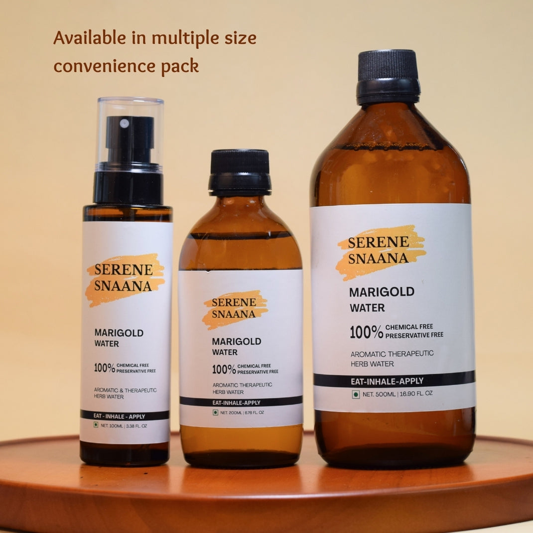 Steam Distilled Edible Marigold Hydrosol